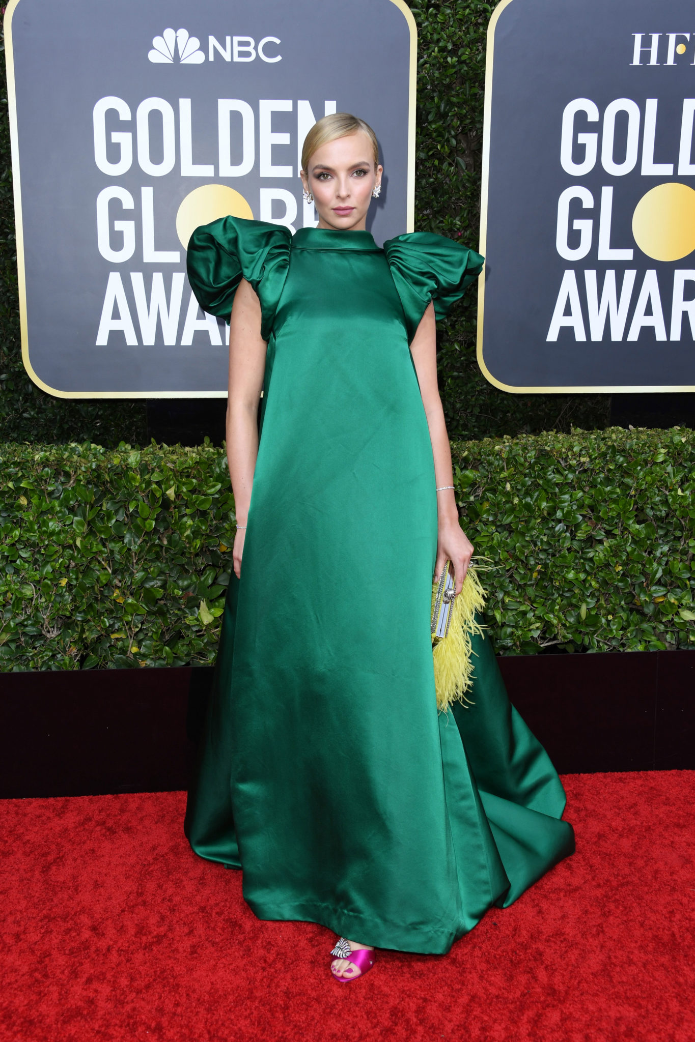 Jodie Comer 77th Golden Globe Awards Satin - Satiny Jodie Comer 77th Golden Globe Awards Satin - Satiny